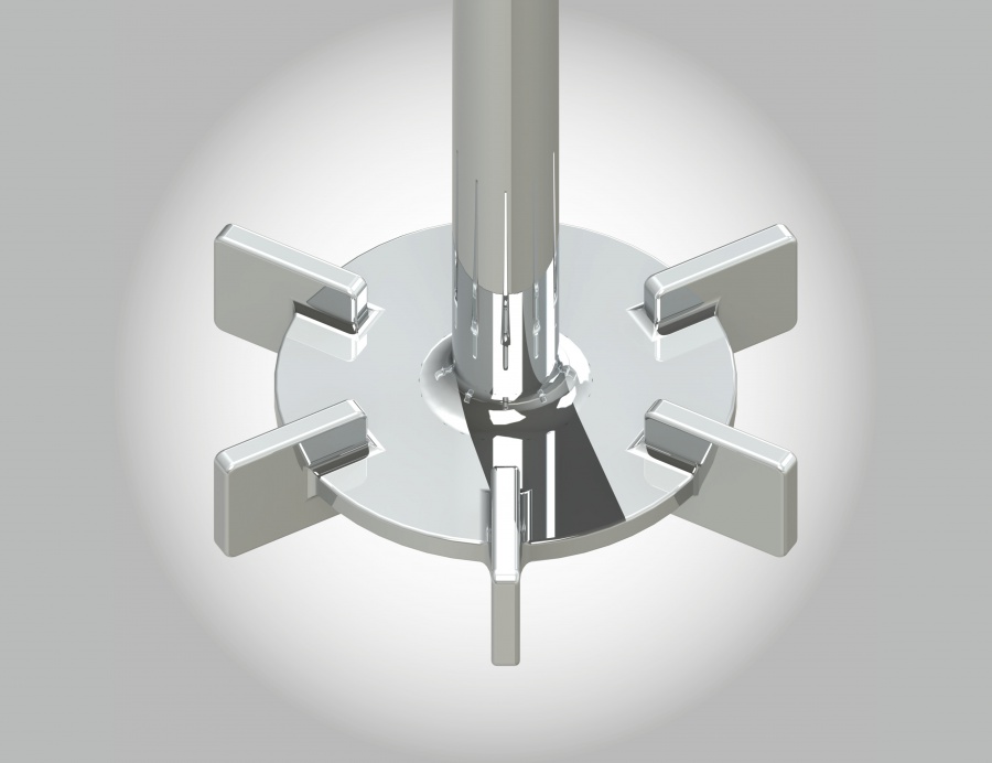 Turbine Rushton à disque à pales verticales pour agitateur